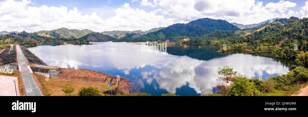 Orange Beach water tower pad in Hat Som Paen lake in Ranong, Thailand ...