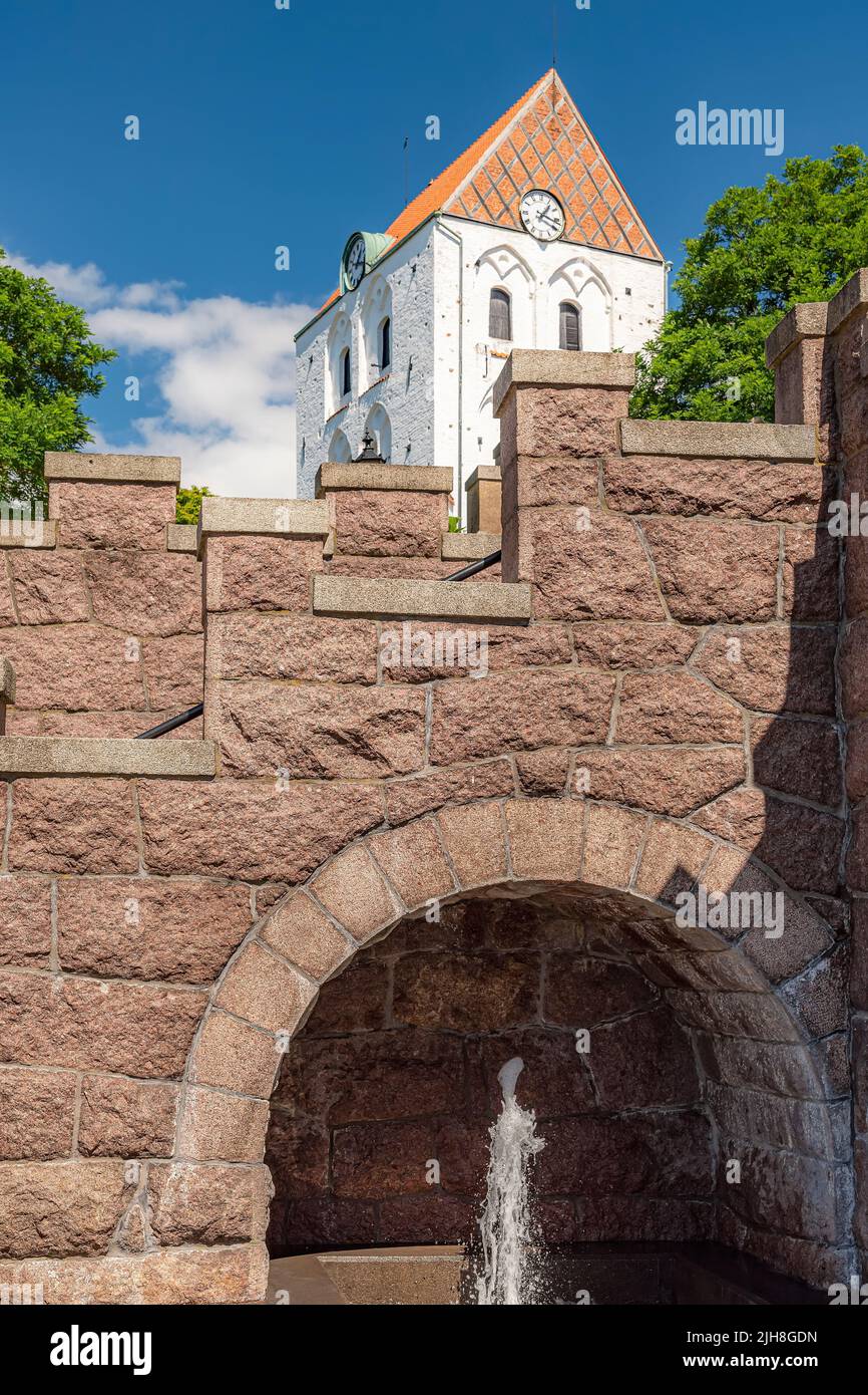 A vertical shot of the Church of the Holy Cross, Ronneby, Blekinge ...