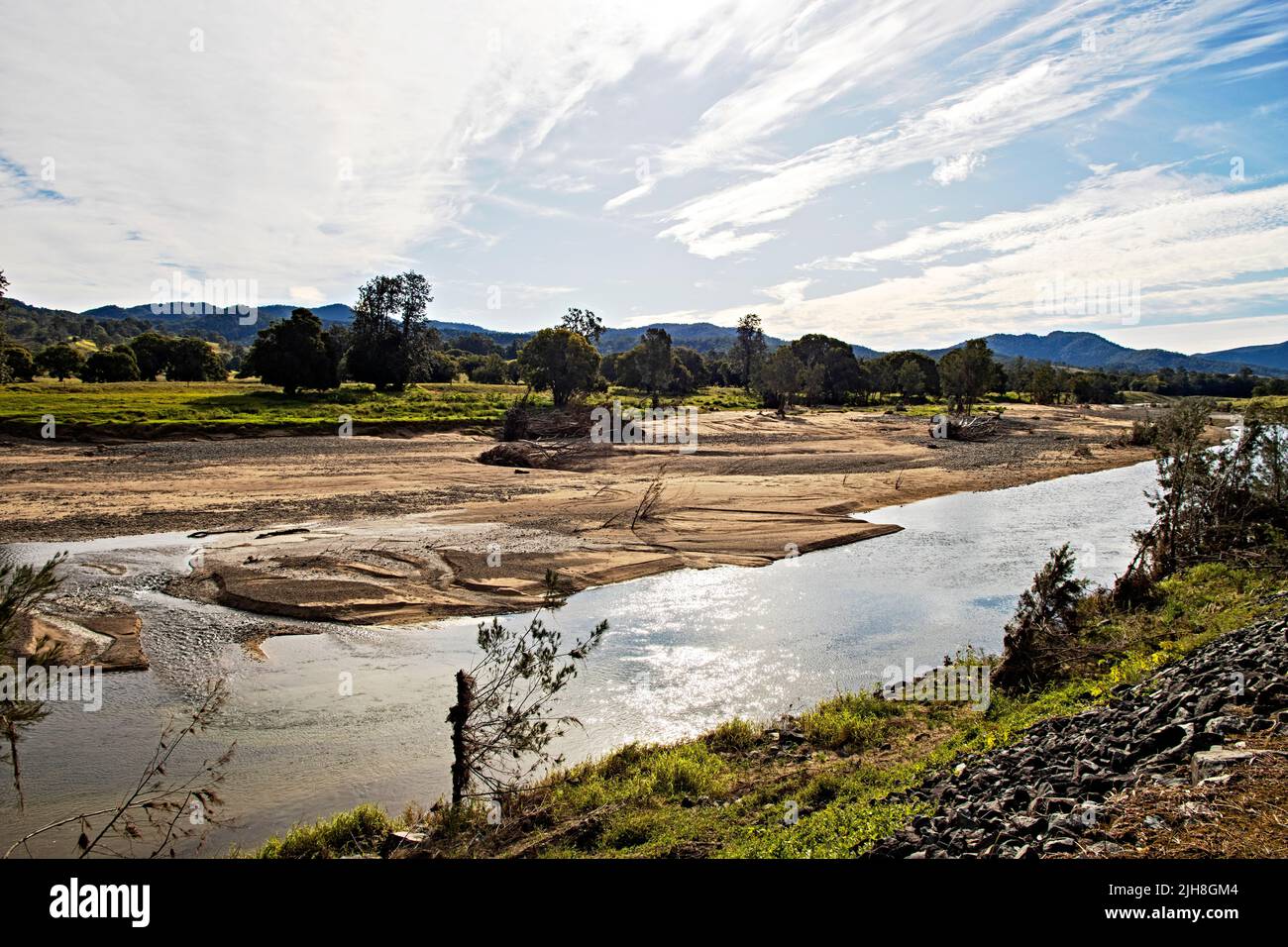 The dry riverbed in Queensland, Australia Stock Photo - Alamy