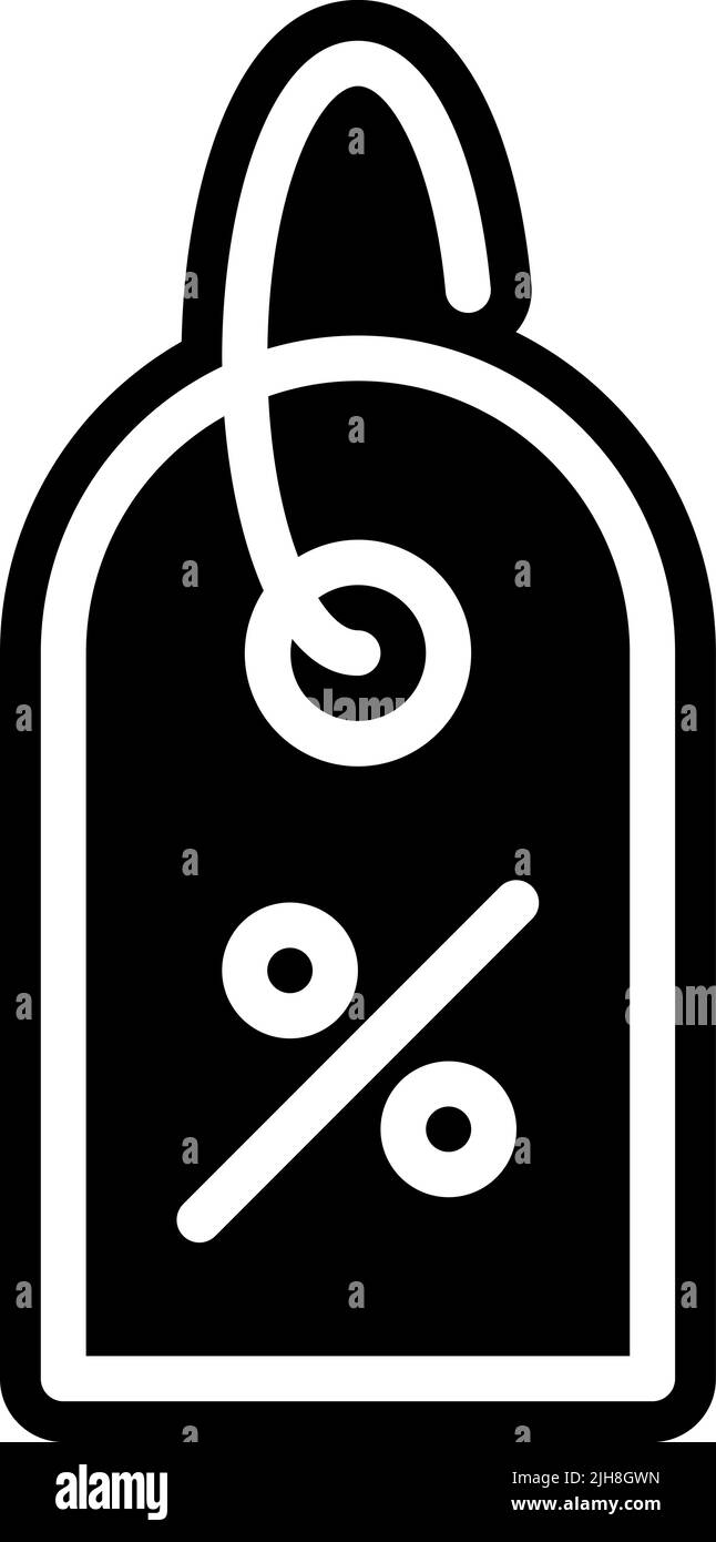 Discount rate line icon Black and White Stock Photos & Images - Alamy