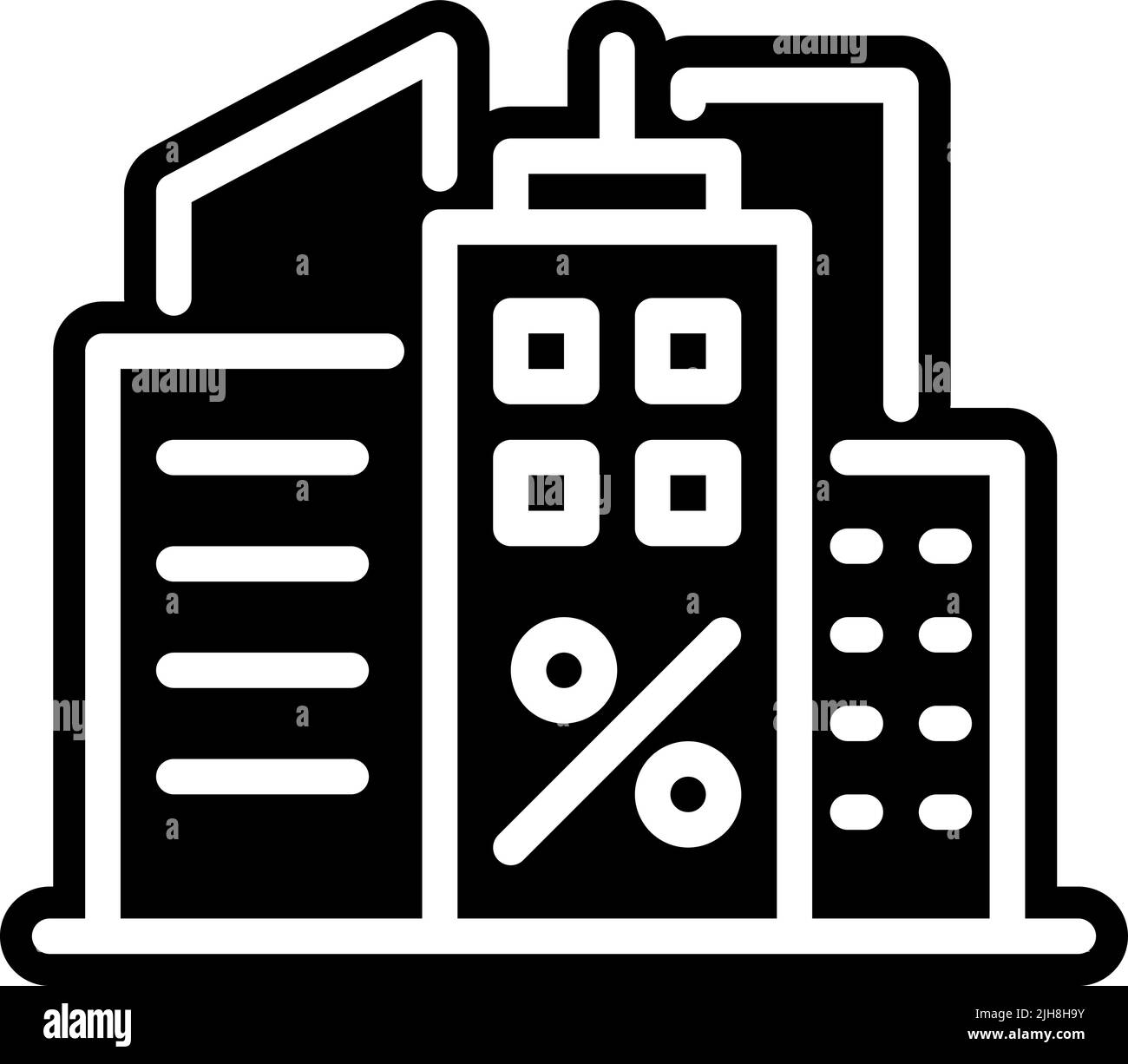 Tax real estate icon Stock Vector Image & Art - Alamy