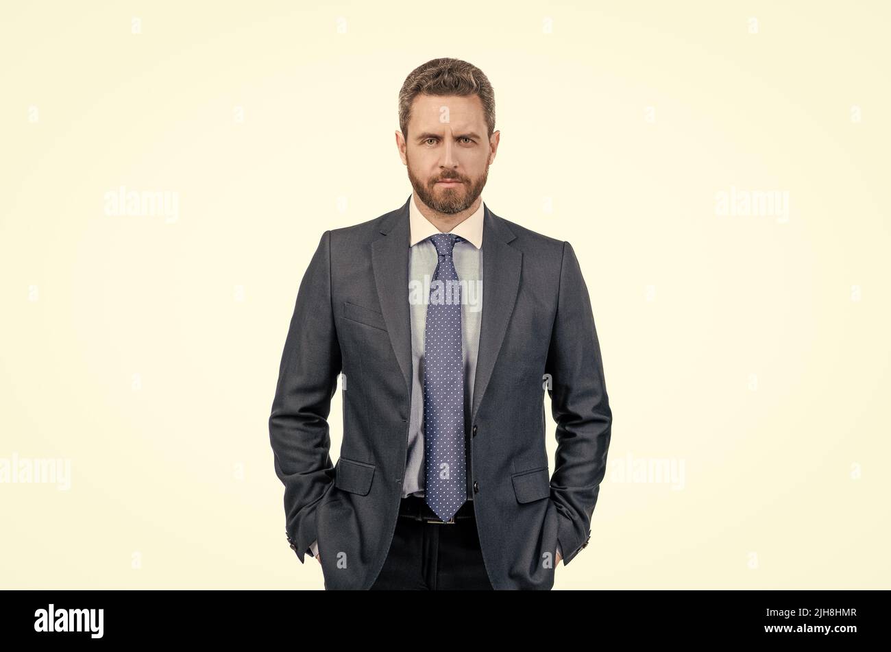 Managing director. Serious director isolated on white. Professional man ...