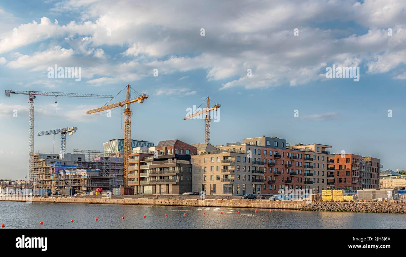 The new Oceanhamnen project under construction at Helsingborgs Docks in ...