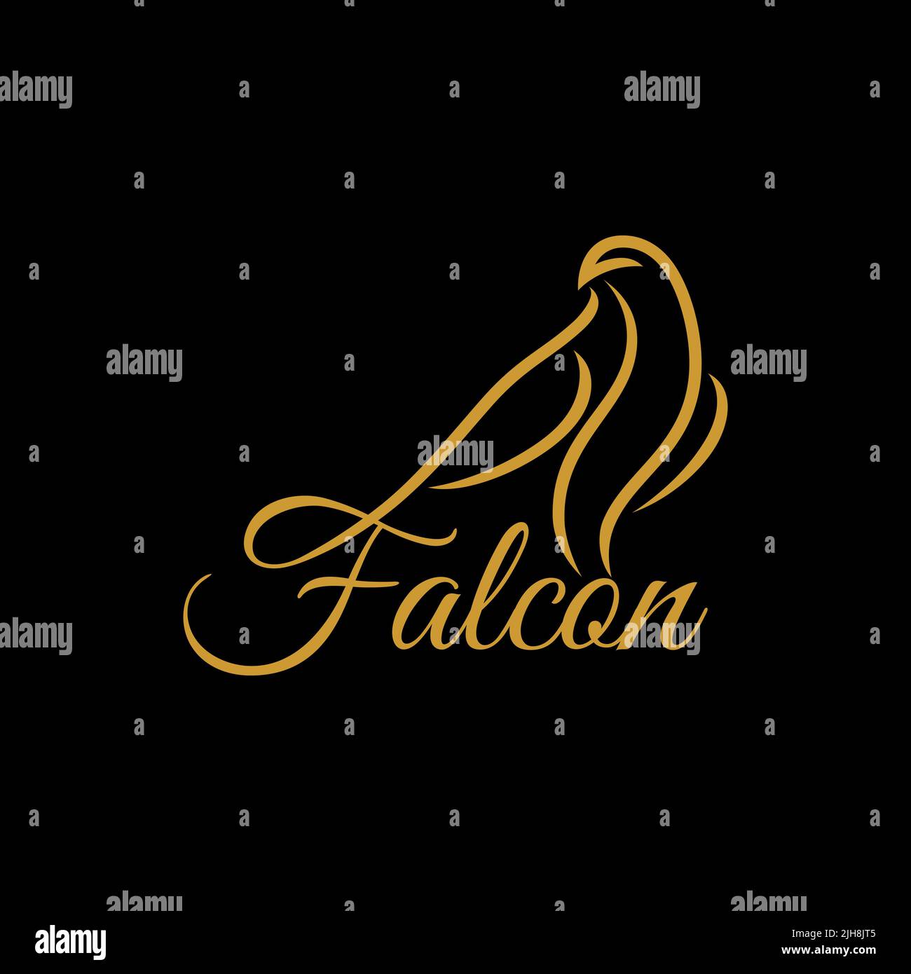 Modern bird falcon logo. Vector illustration Stock Vector Image & Art ...
