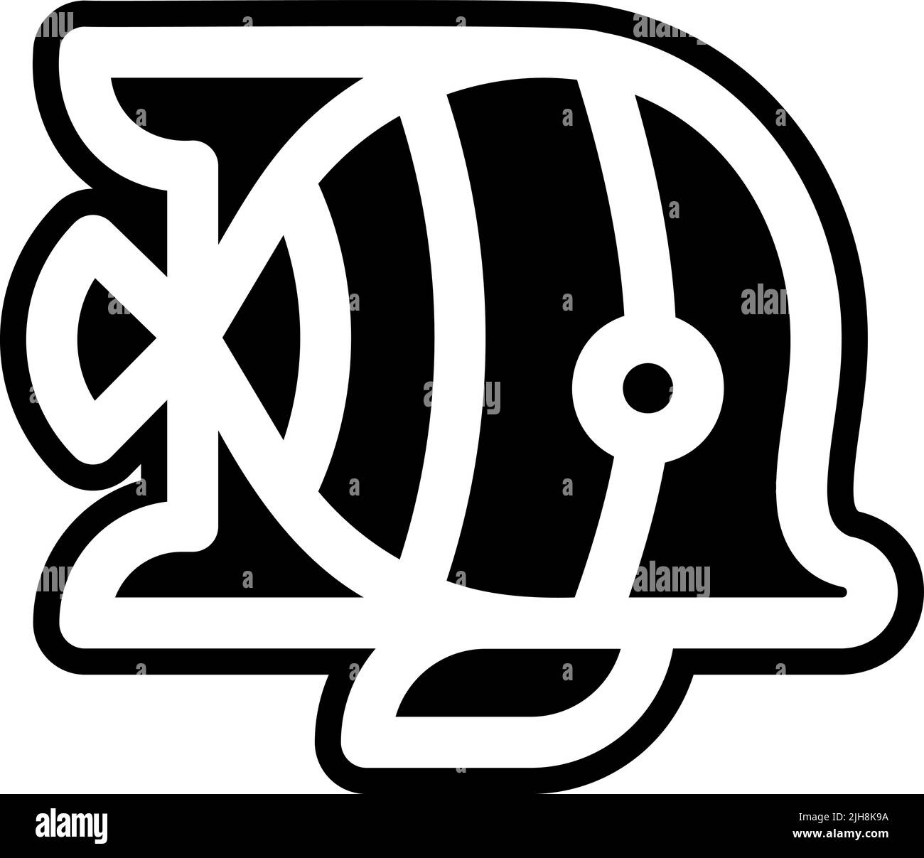 Illustration tropical goldfish aquarium Black and White Stock Photos ...