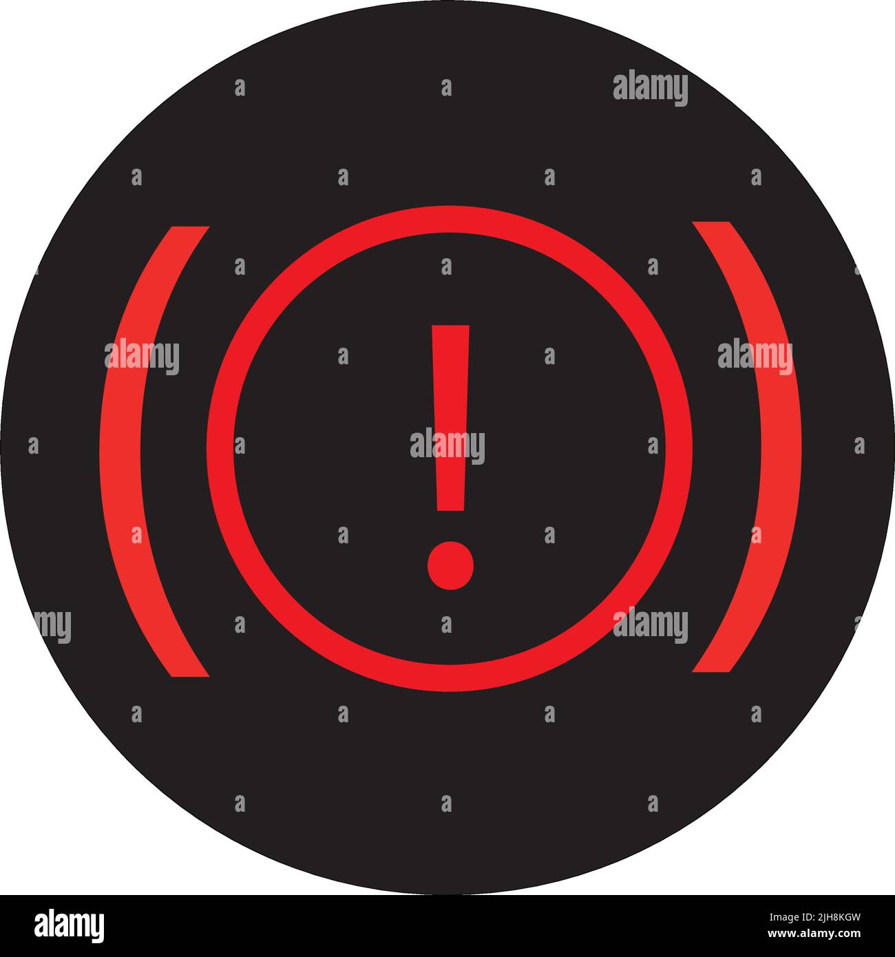 Exclamation with car Stock Vector Images - Alamy