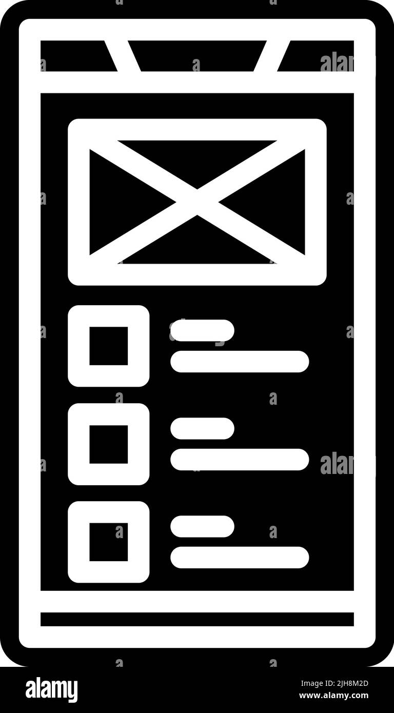 Web design wireframe icon Stock Vector Image & Art - Alamy