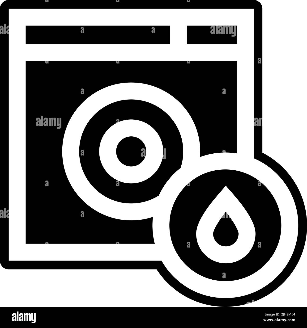 Water washing machine icon Stock Vector Image & Art - Alamy