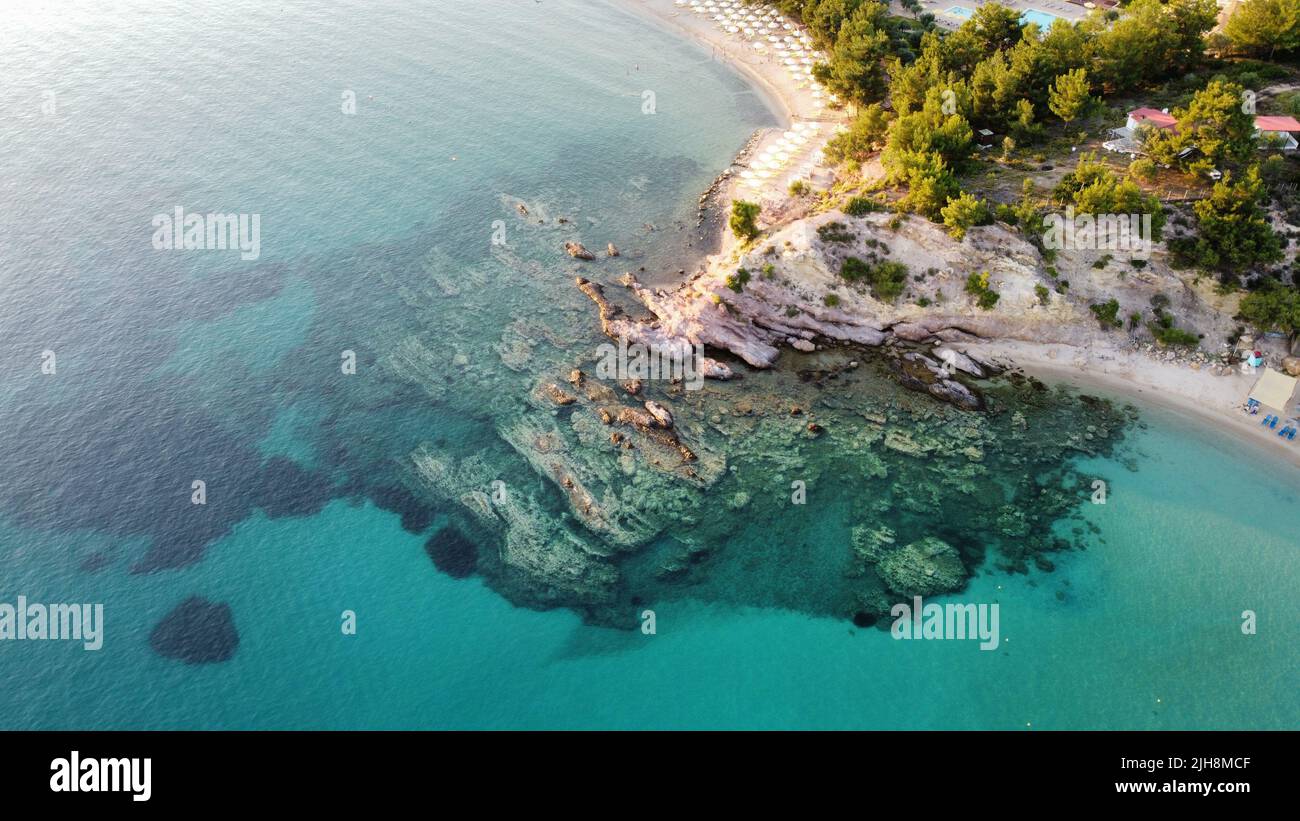 An aerial view of an amazing beach Stock Photo - Alamy