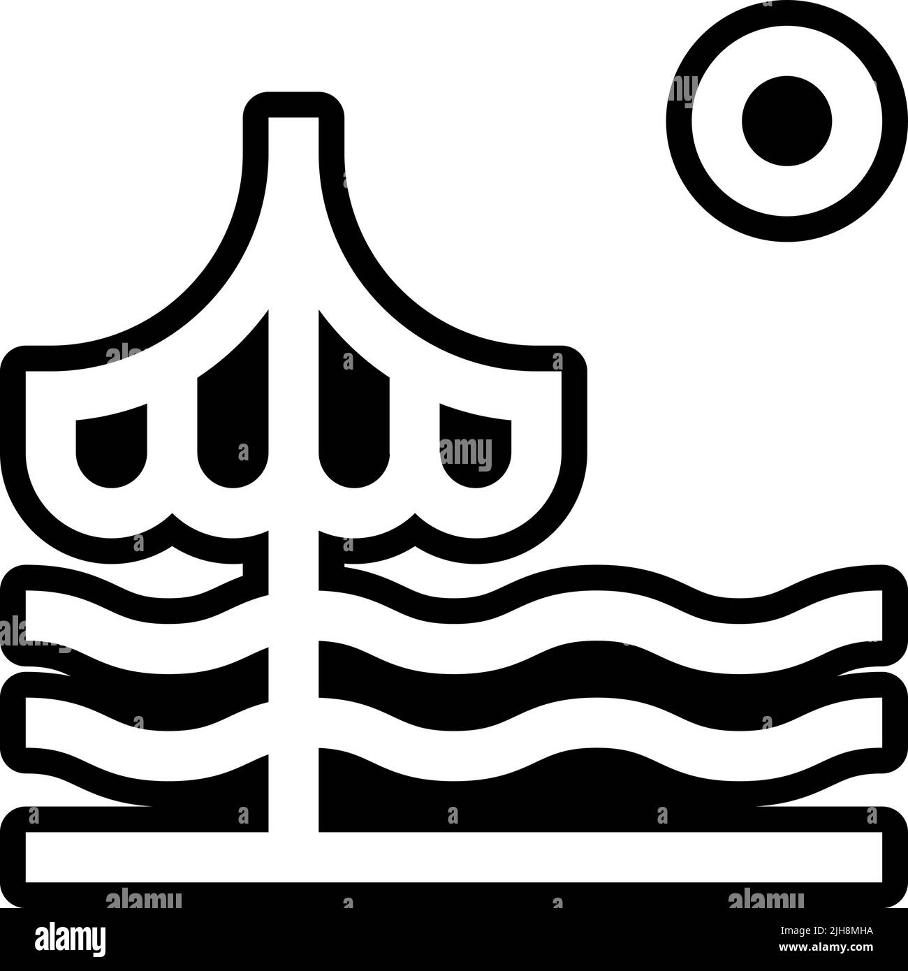 Isolated ocean water surface Black and White Stock Photos & Images - Alamy