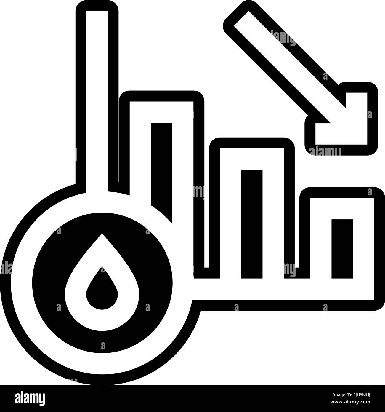 Water analytics icon Stock Vector Image & Art - Alamy