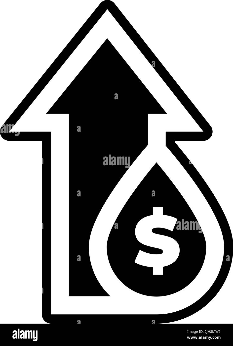 Rising sea level illustration Black and White Stock Photos & Images - Alamy