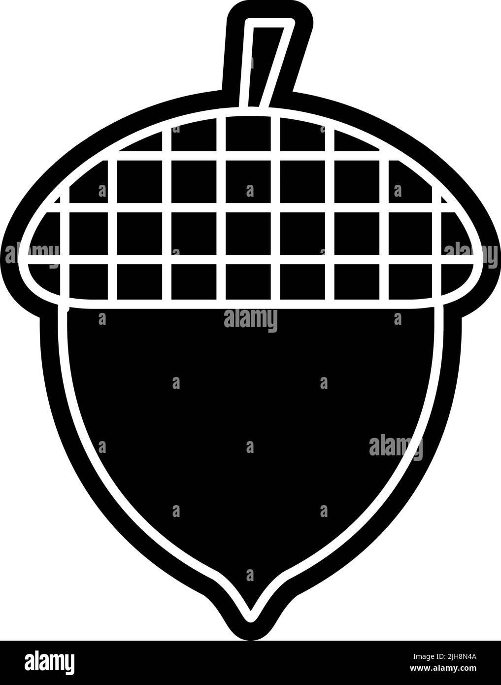 Fall leaves acorn Black and White Stock Photos & Images - Alamy