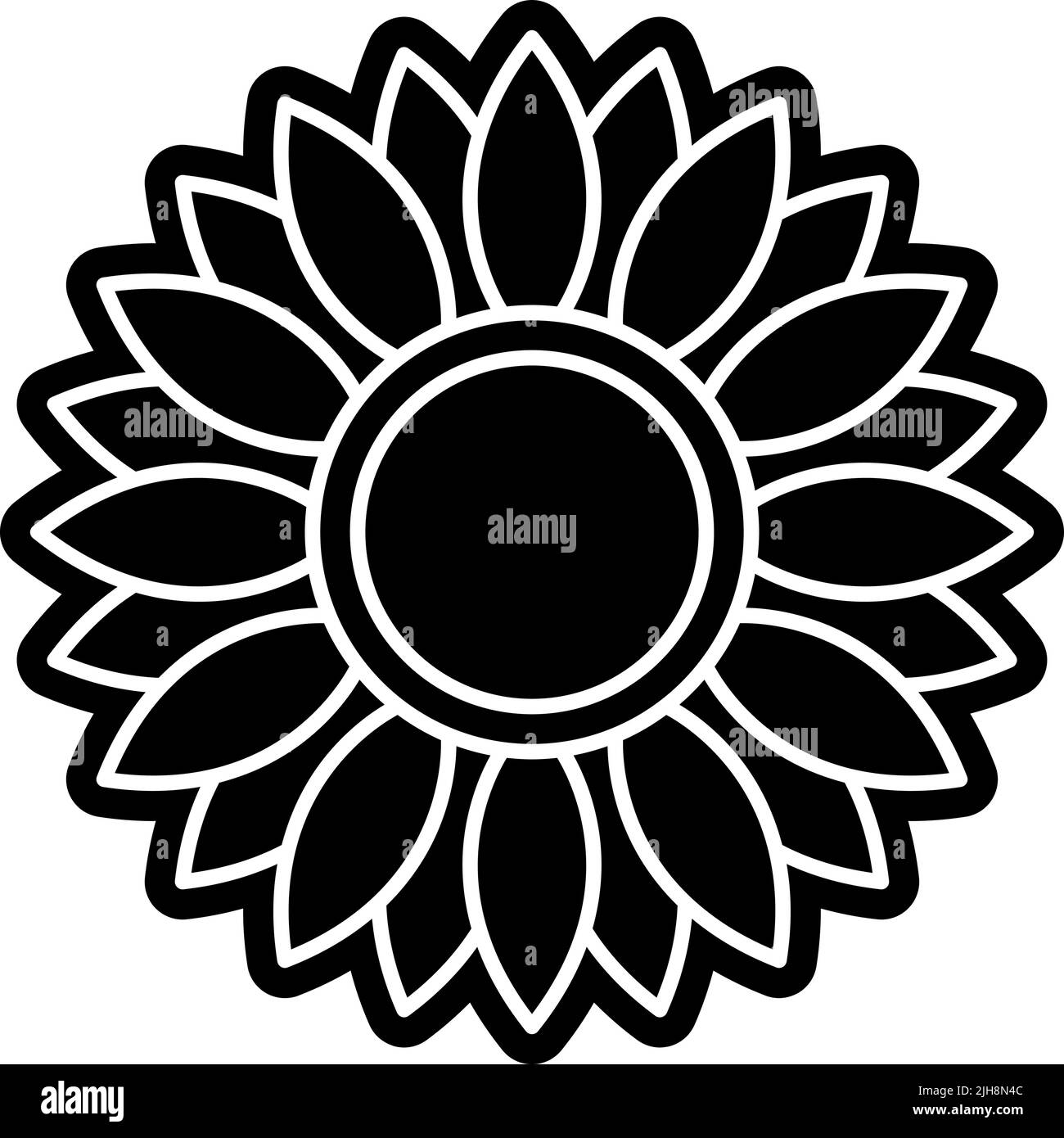 Autumn background border sunflower Stock Vector Images - Alamy