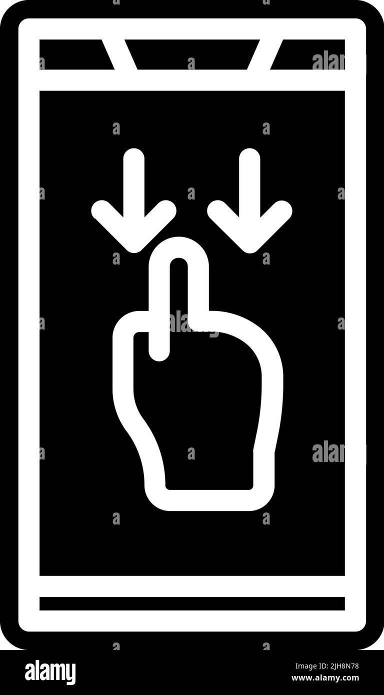Gesture sign set Black and White Stock Photos & Images - Alamy