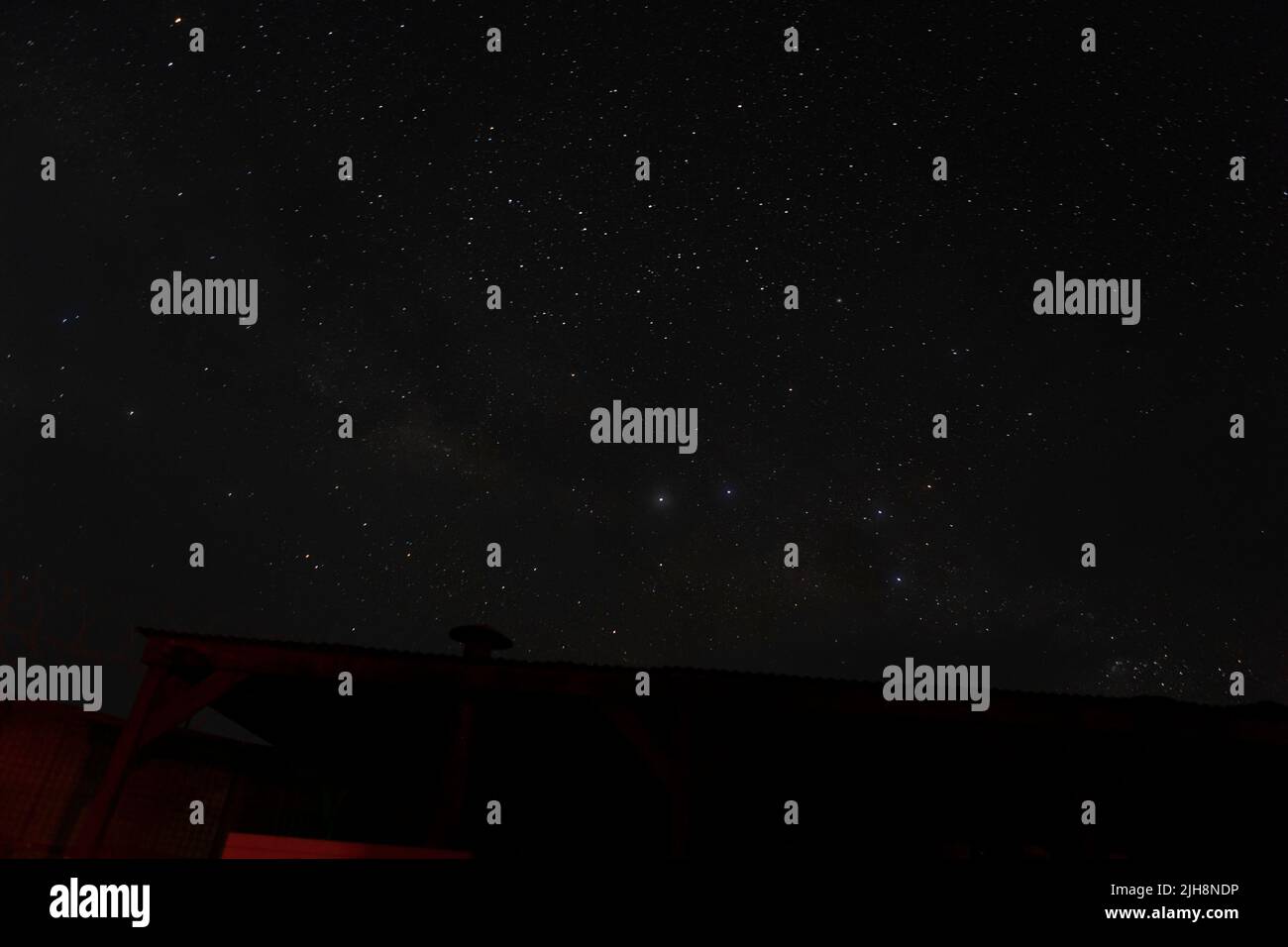A breathtaking view of the starry dark sky at night Stock Photo - Alamy