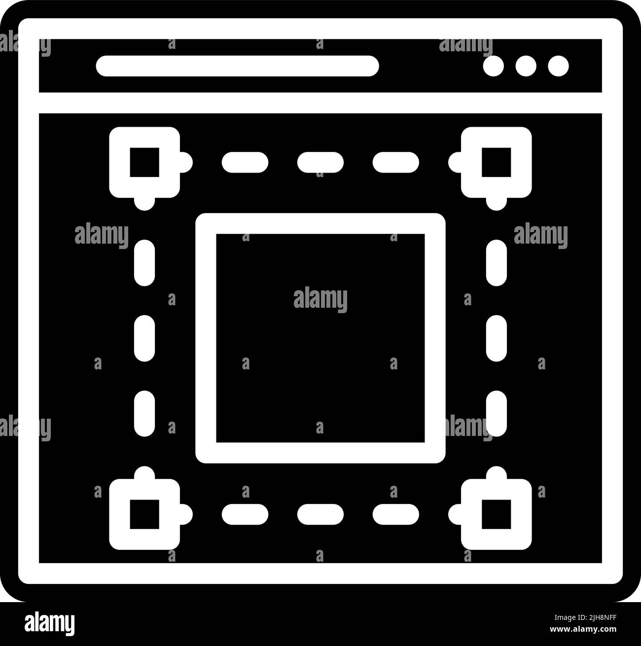 Web design rectangle icon Stock Vector Image & Art - Alamy