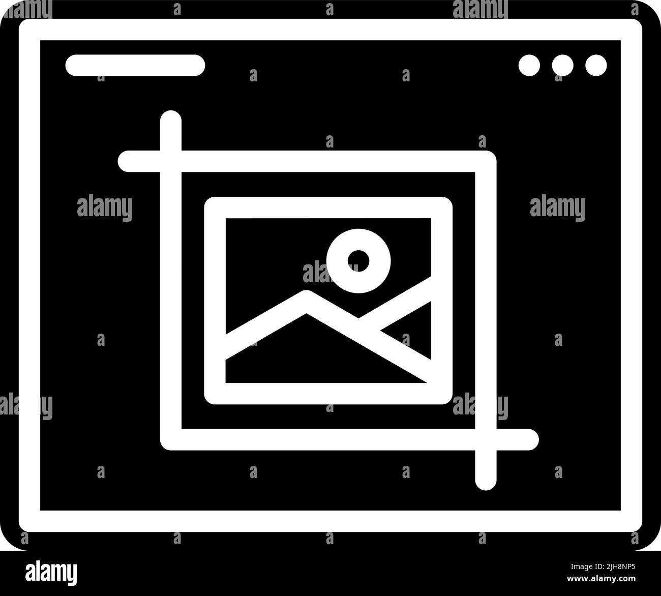 Web design crop icon Stock Vector Image & Art - Alamy