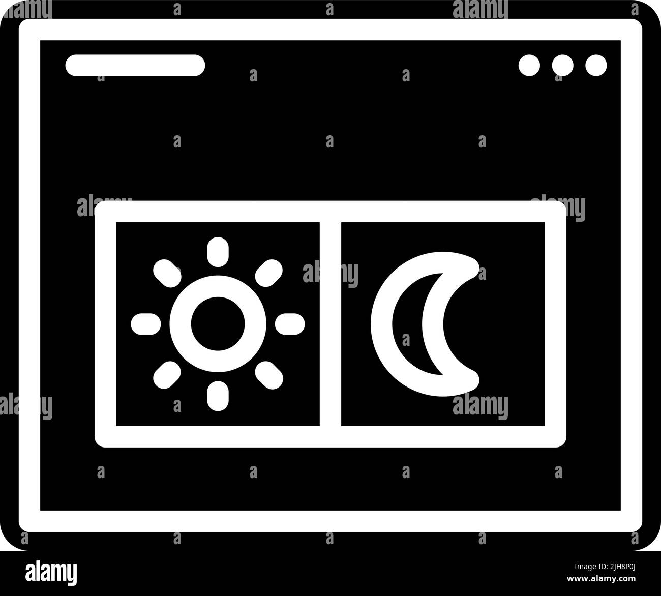 Web design night mode icon Stock Vector Image & Art - Alamy
