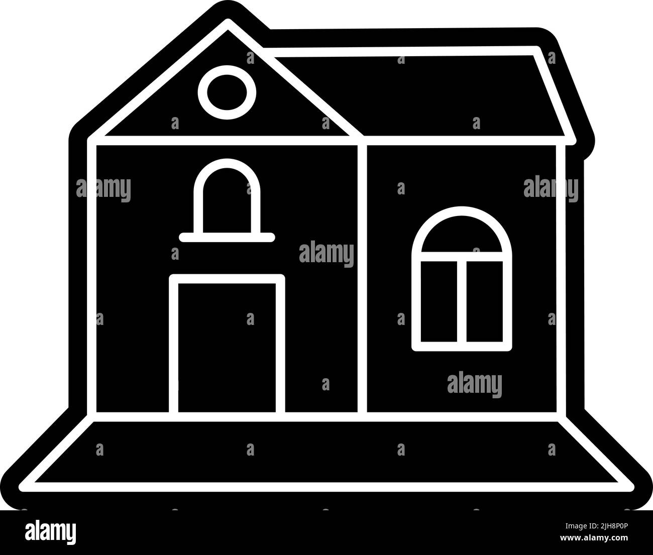 Autumn grass home Black and White Stock Photos & Images - Alamy