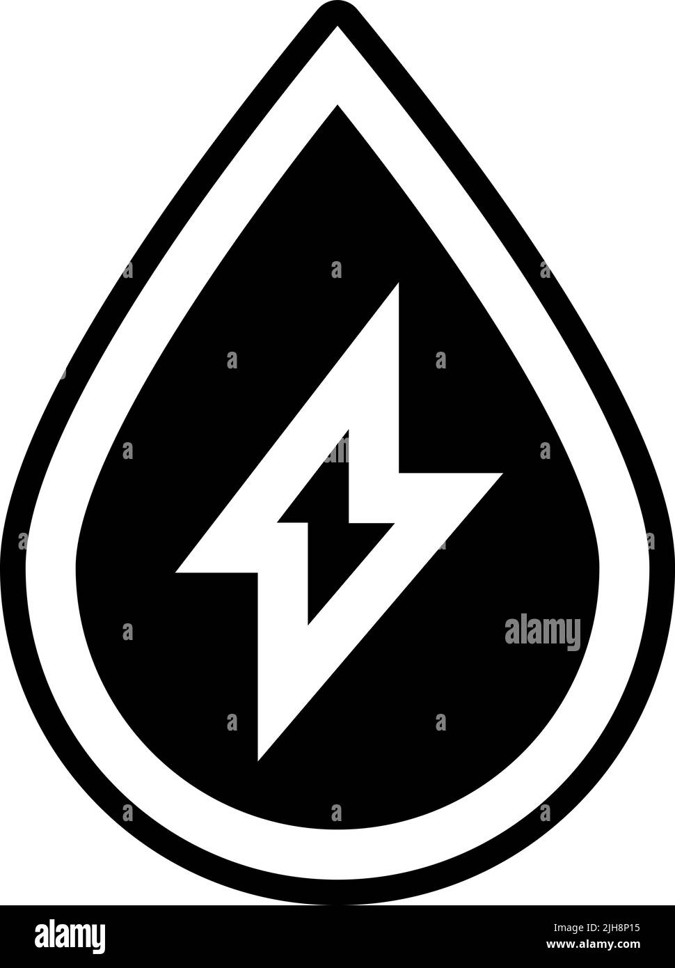 Water plant dam icon Black and White Stock Photos & Images - Alamy