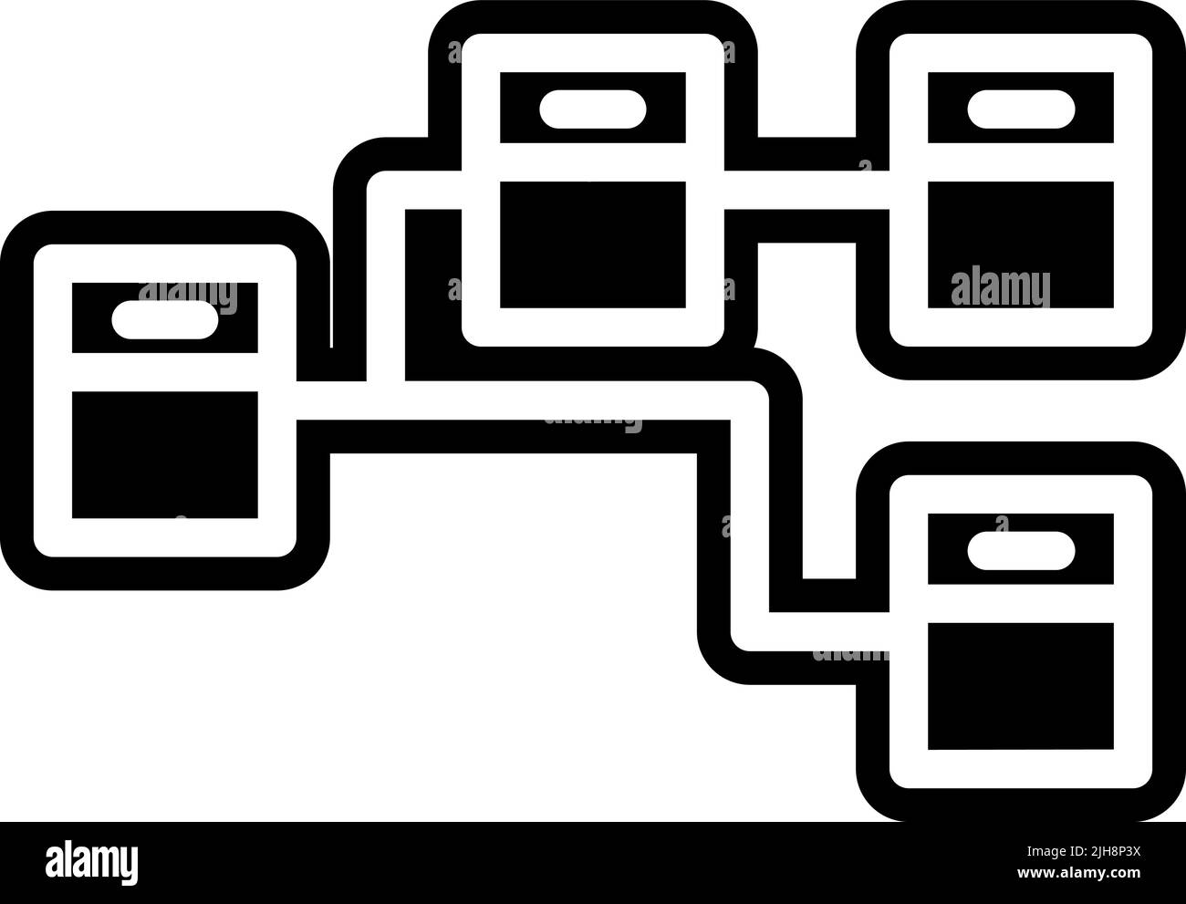 Flow chart elements Black and White Stock Photos & Images - Alamy