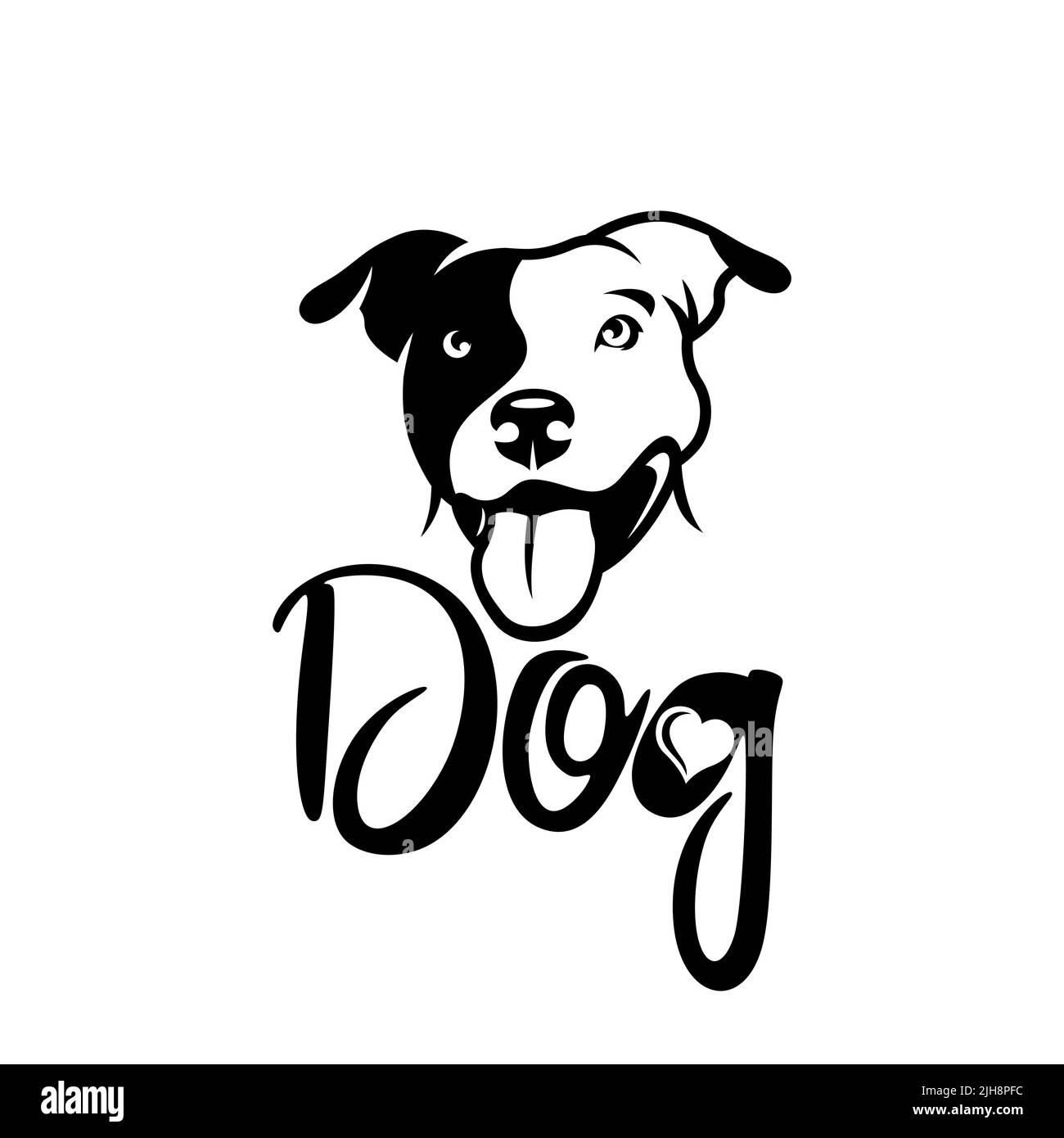 Modern smart dog logo. Vector illustration Stock Vector Image & Art - Alamy