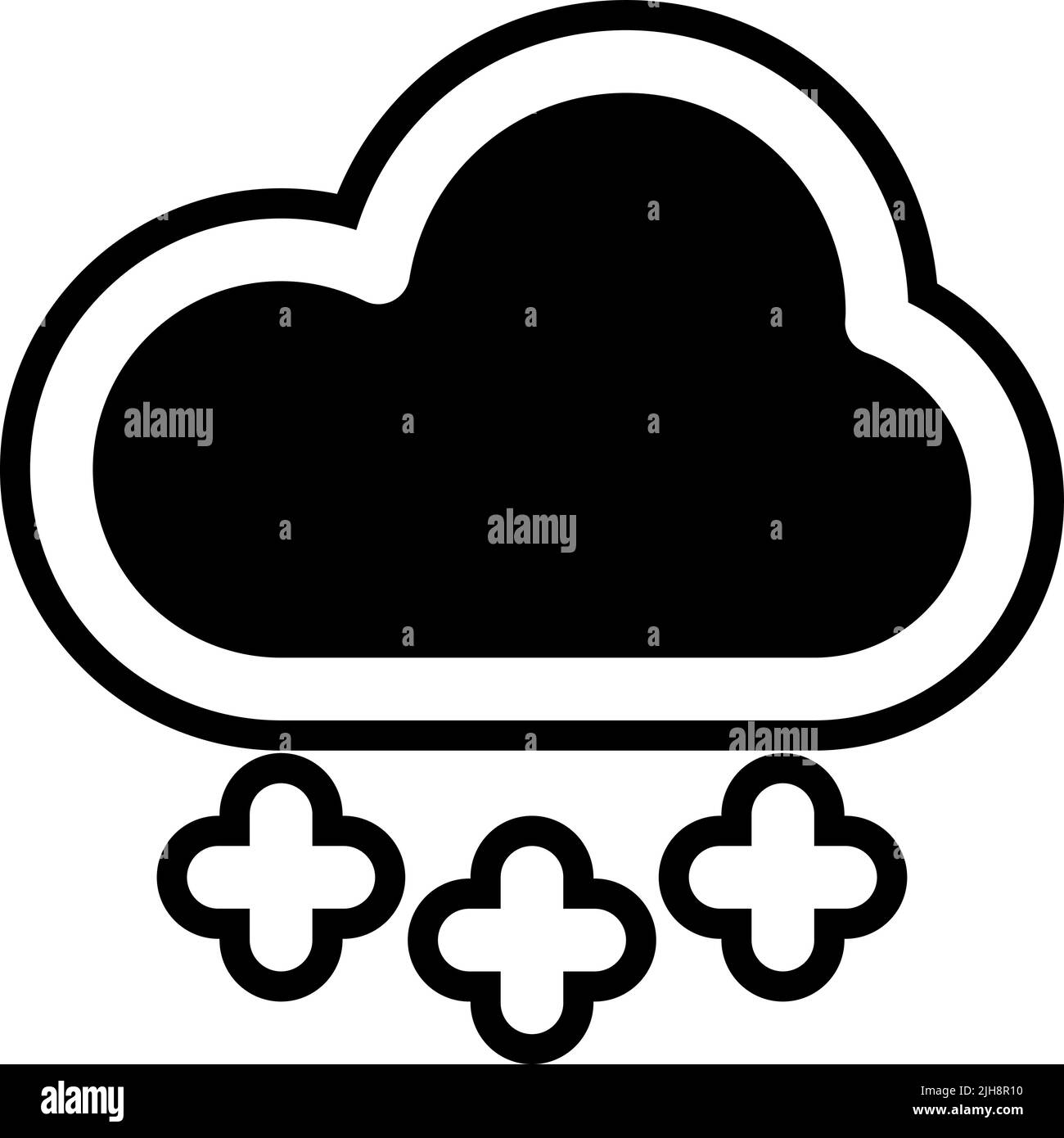 Weather app snow icon Stock Vector Image & Art - Alamy