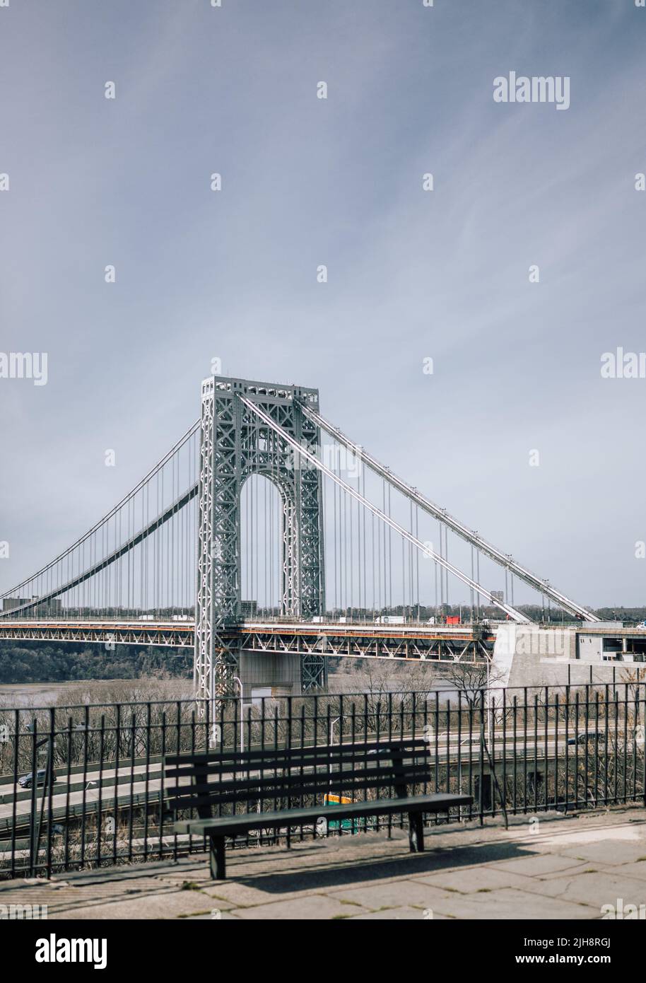 George washington bridge construction hi-res stock photography and ...