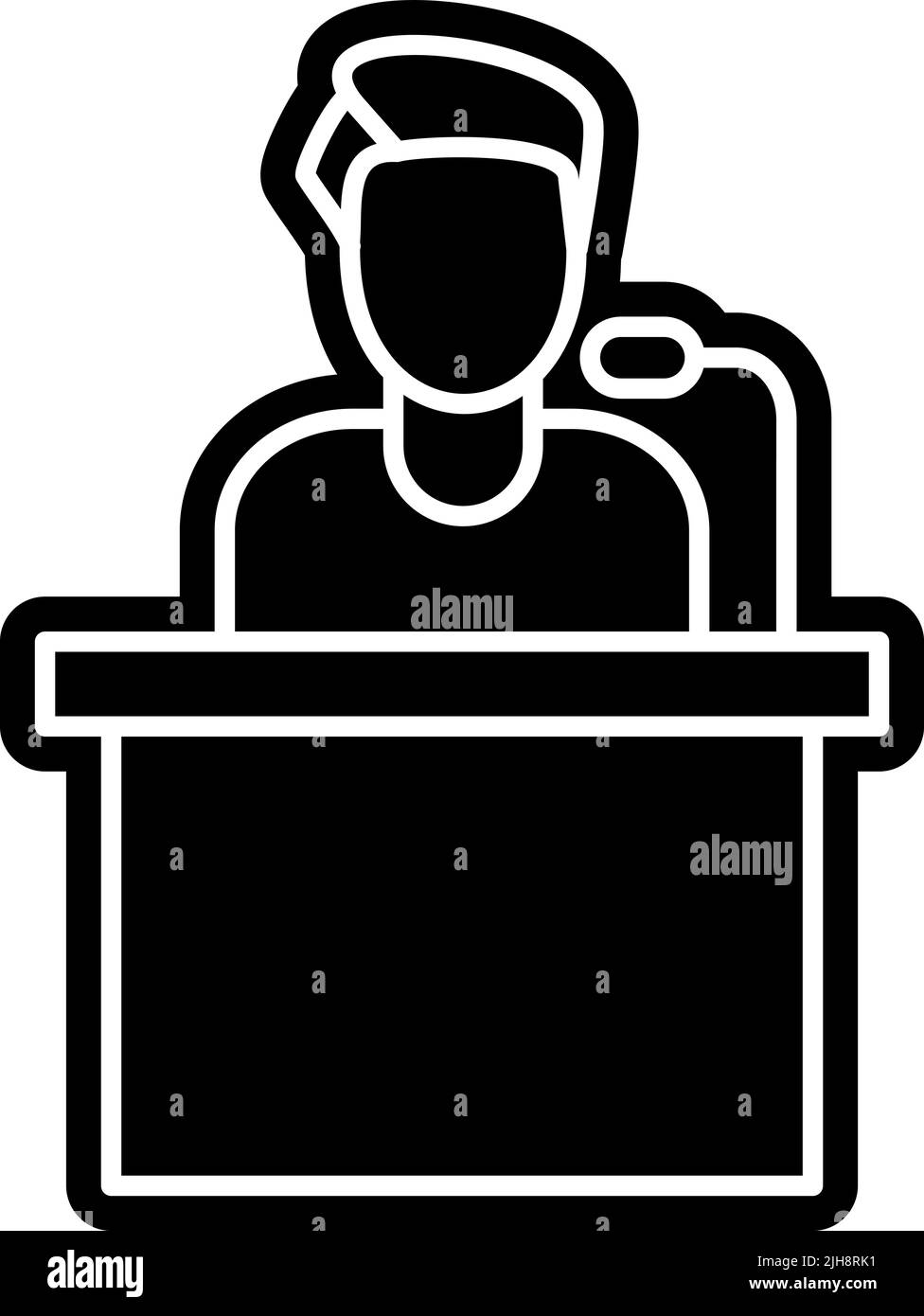 Cartoon cloud character speech Black and White Stock Photos & Images ...