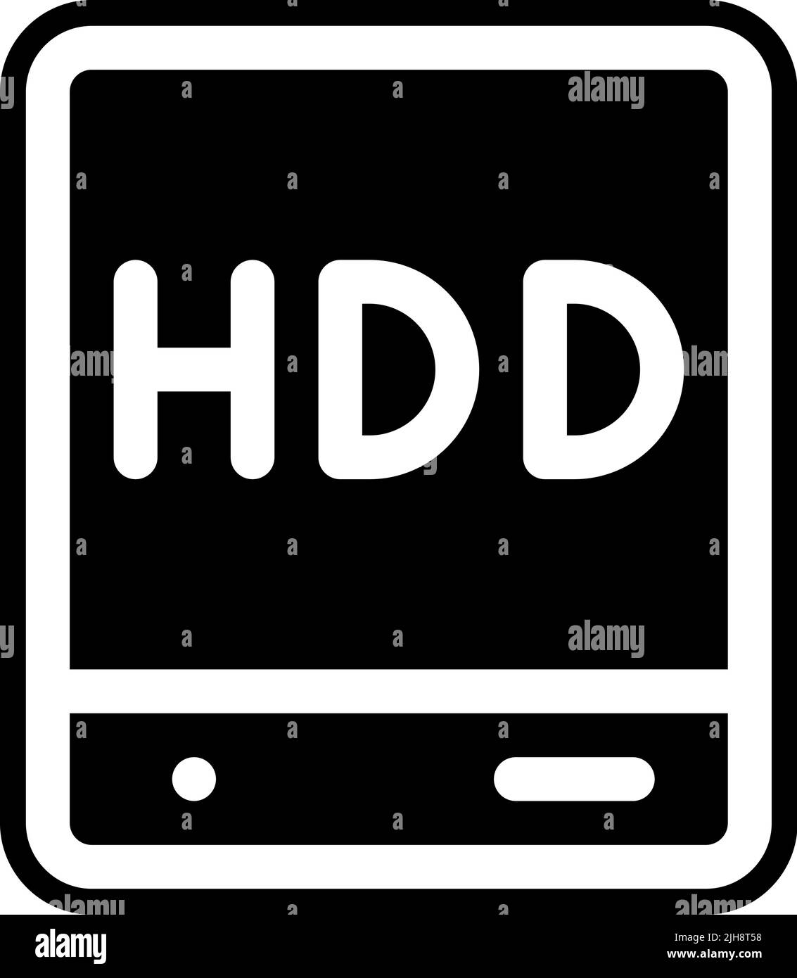 Hard disk database sign icon Black and White Stock Photos & Images - Alamy