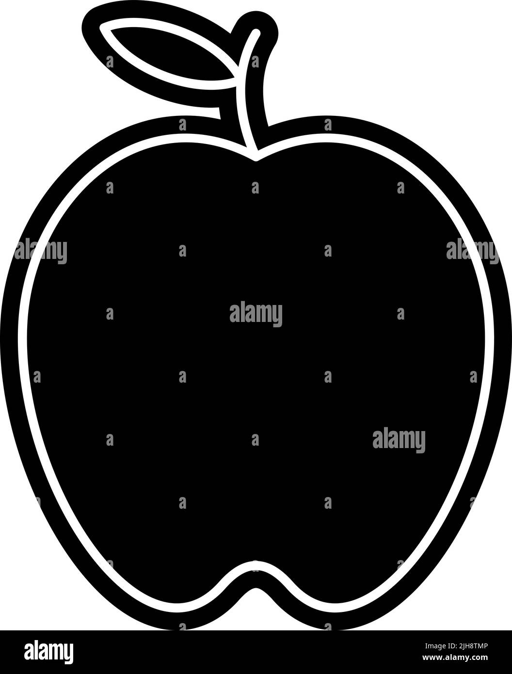 Red apple fruits apples Black and White Stock Photos & Images - Alamy