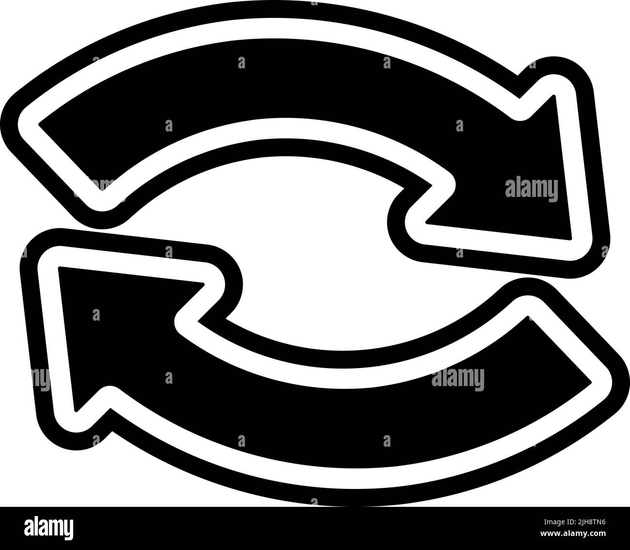 Return arrow flat white Black and White Stock Photos & Images - Alamy