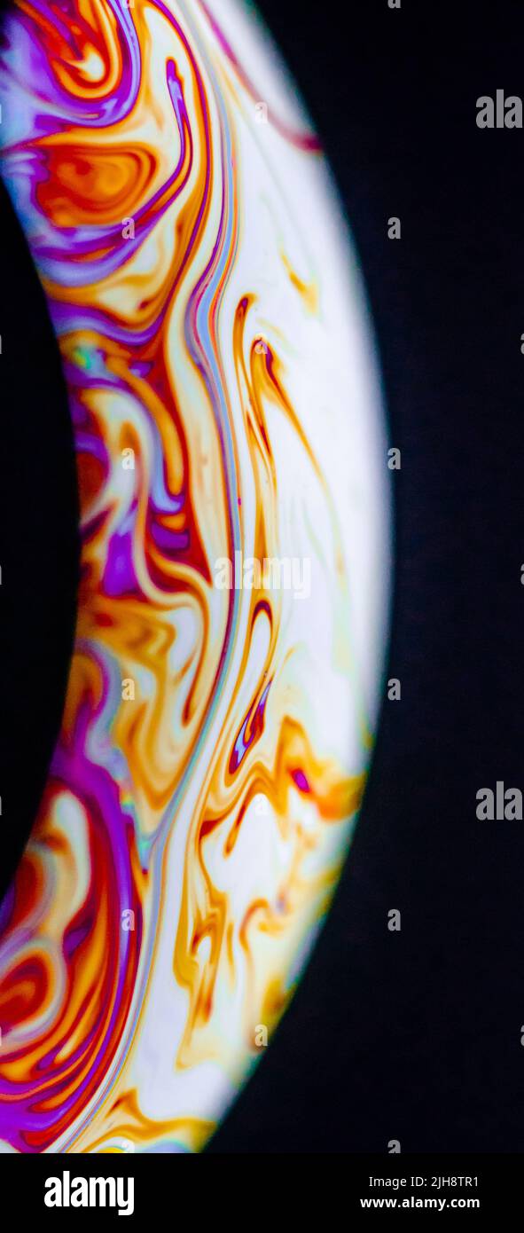 A vertical shot of a colorful bubble surface background for wallpapers ...