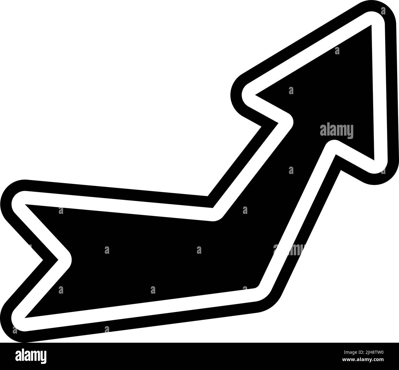 Arrows right up Stock Vector Image & Art - Alamy