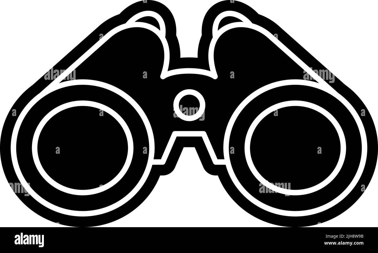 Backpack binoculars icon flat hi-res stock photography and images - Alamy