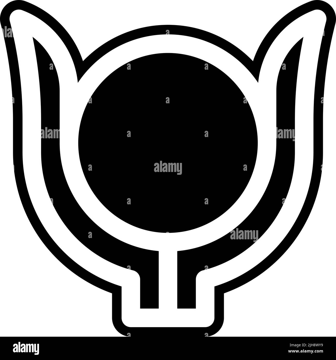 Hathor egyptian Black and White Stock Photos & Images - Alamy