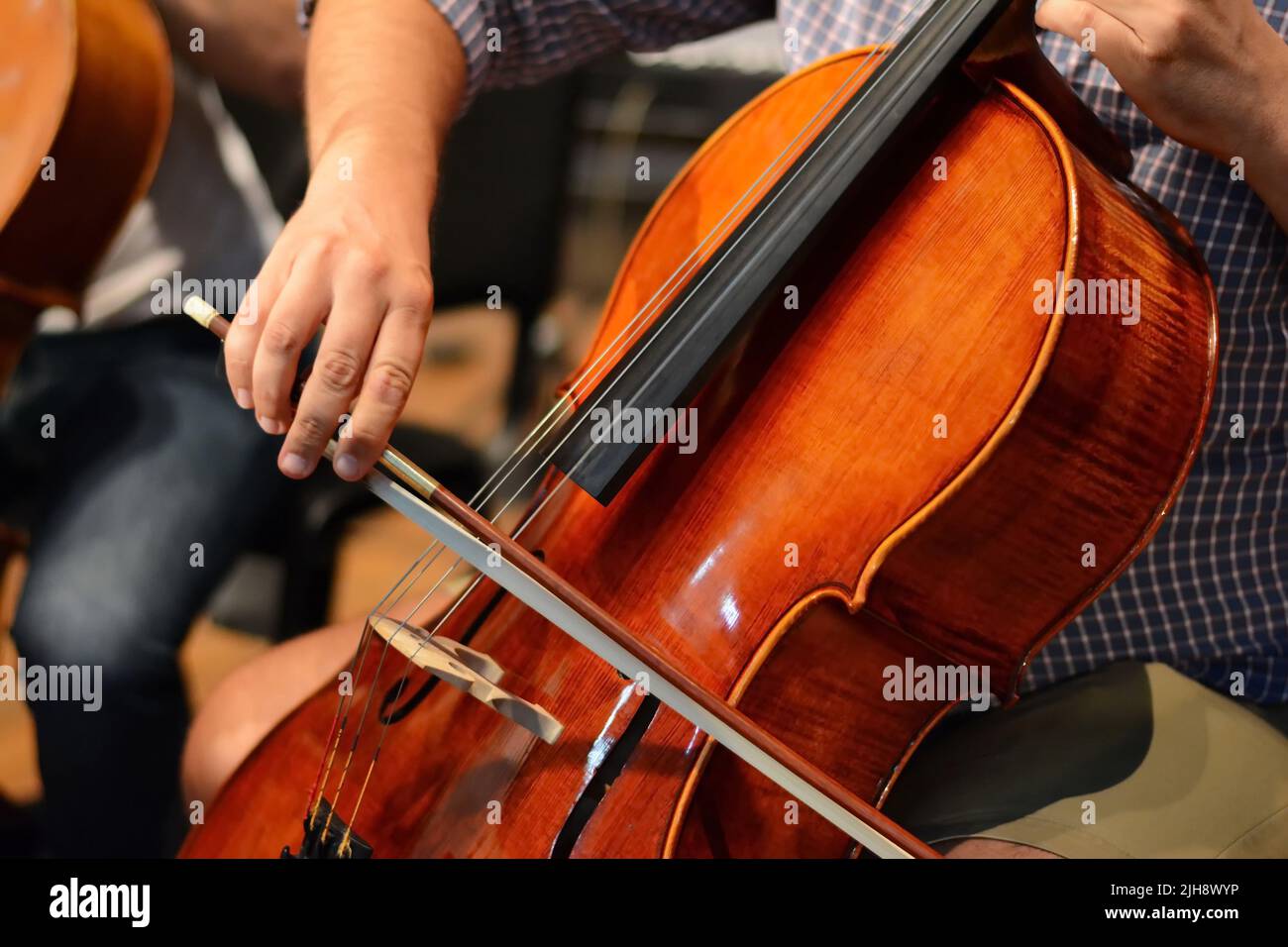 Hands Playing Cello