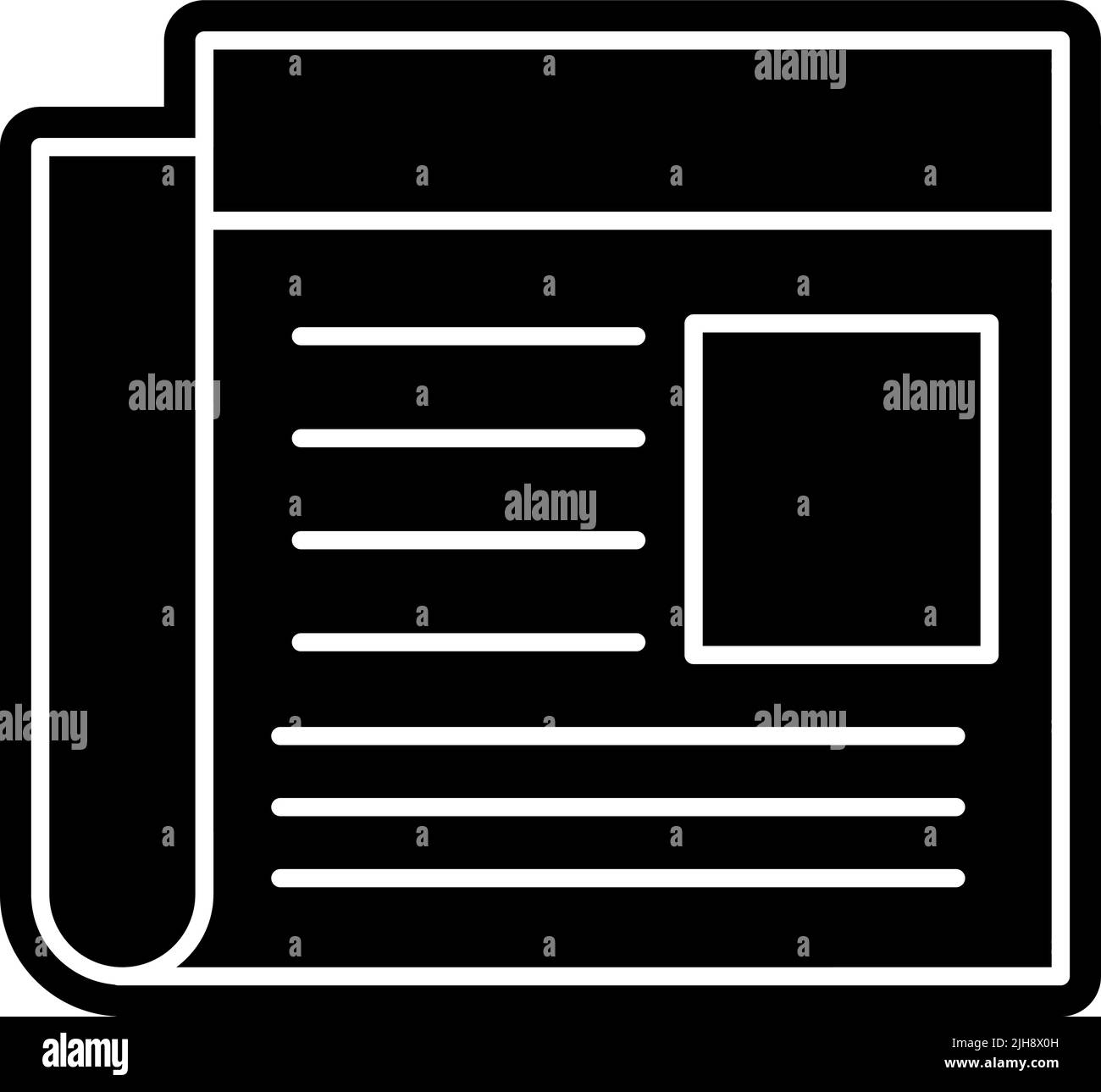 News paper illustration hi-res stock photography and images - Alamy