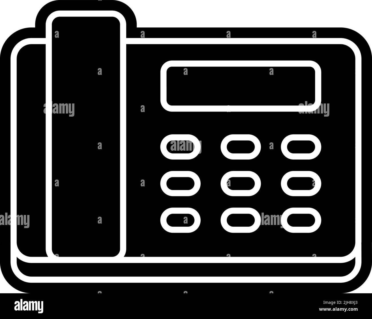 Landline phone mobile Stock Vector Images - Alamy