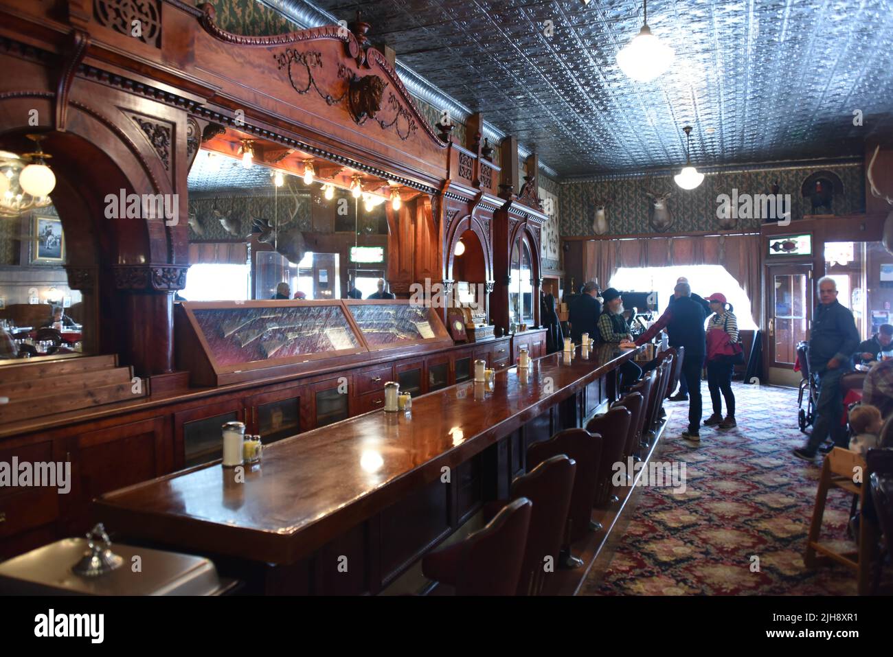 Cody, WY USA. Irma Hotel opened 11/1/1902. W.F. Cody named the hotel ...