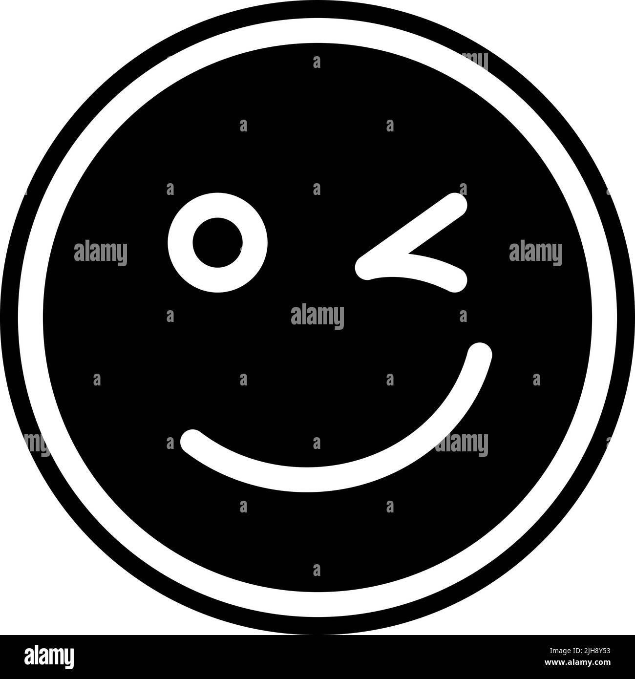 Kawaii happy wink facial expression hi-res stock photography and images ...