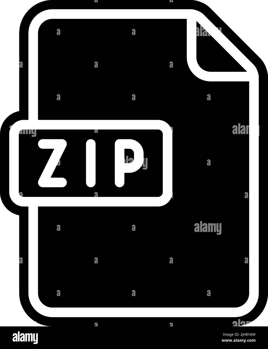 Files And Documents Zip File Stock Vector Image And Art Alamy