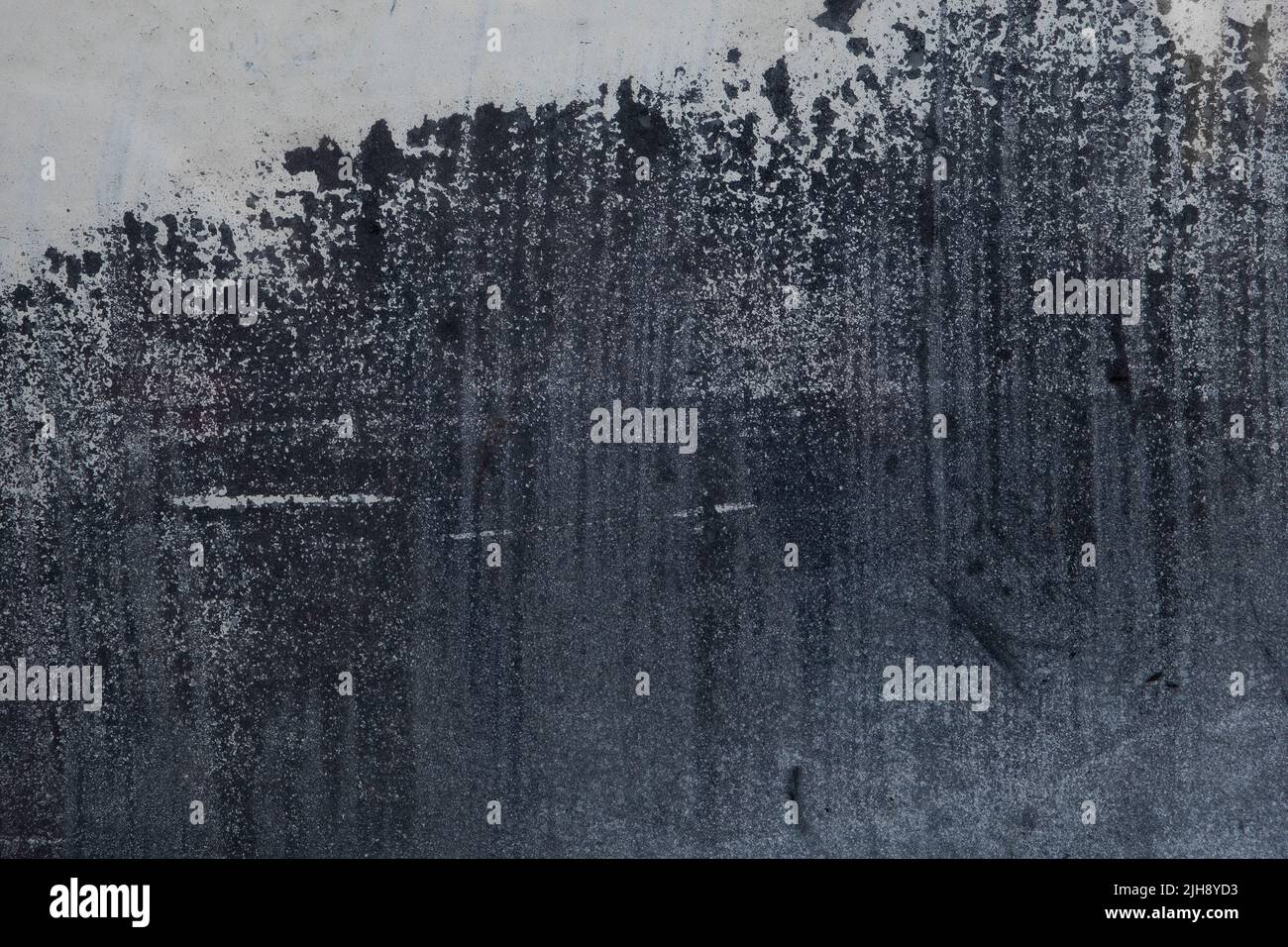 Old weathered shop window with chipping white paint, grunge background ...
