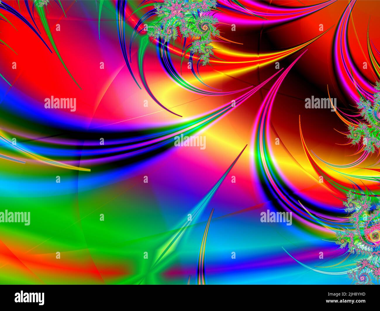 abstract bright multicolor linear pattern, color graphics, background ...