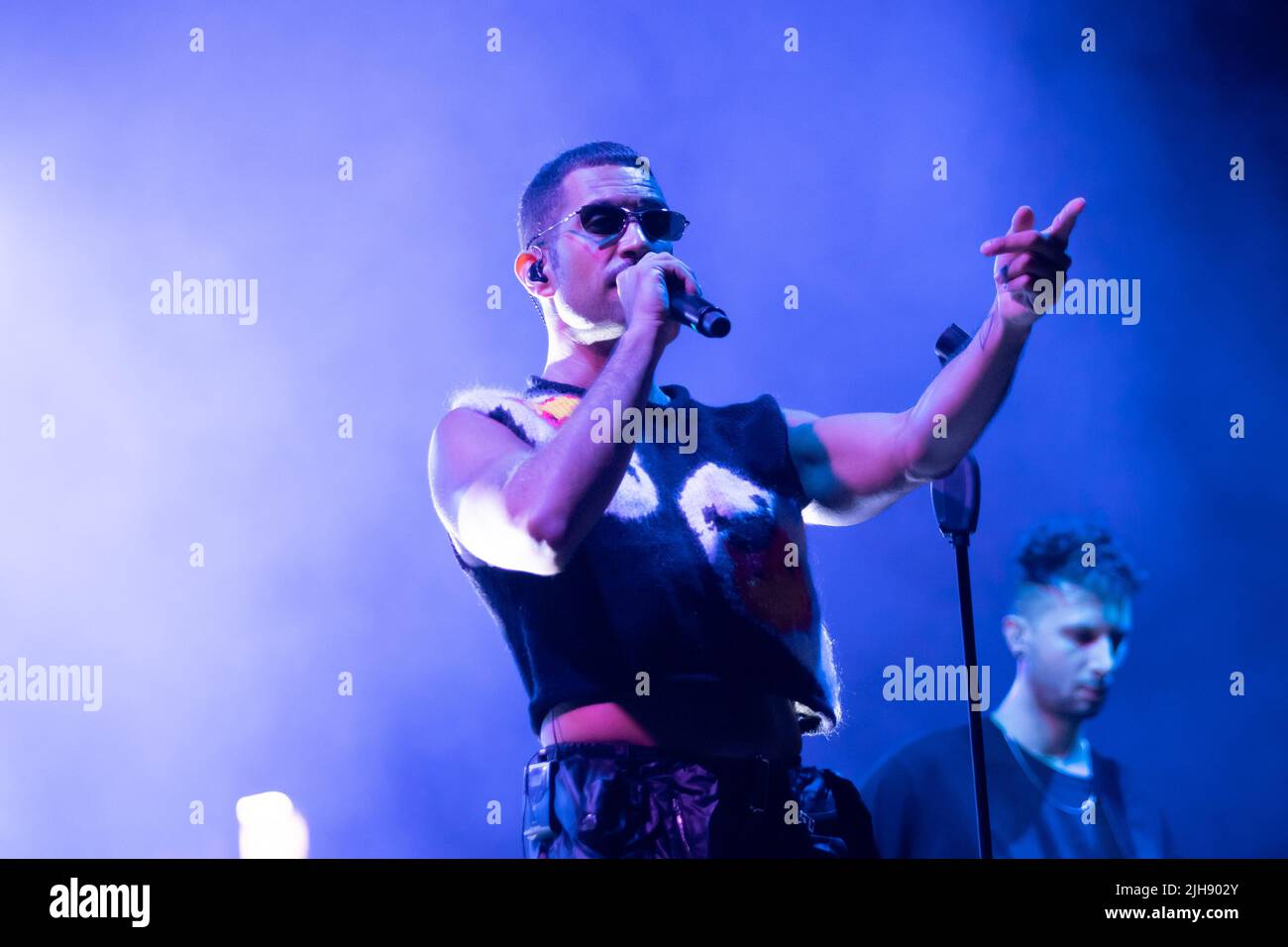 Piazza del Popolo, San Severino Marche, Italy, July 15, 2022, Mahmood ...