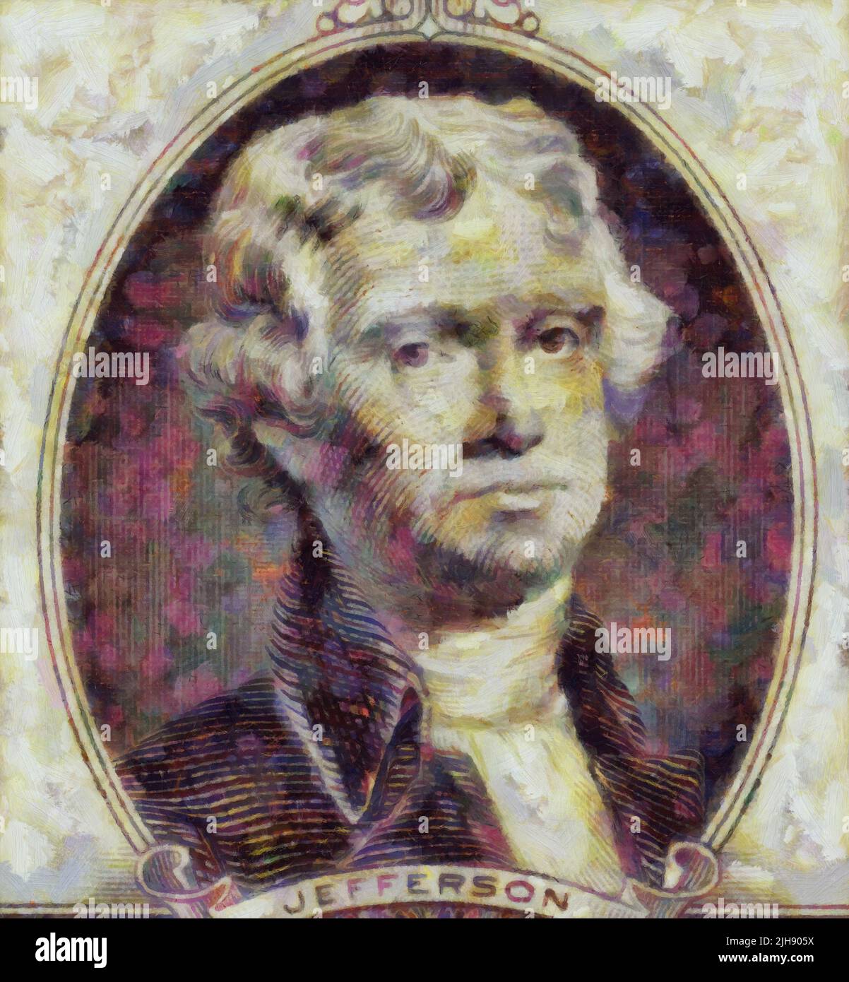 Thomas jefferson face hi-res stock photography and images - Alamy