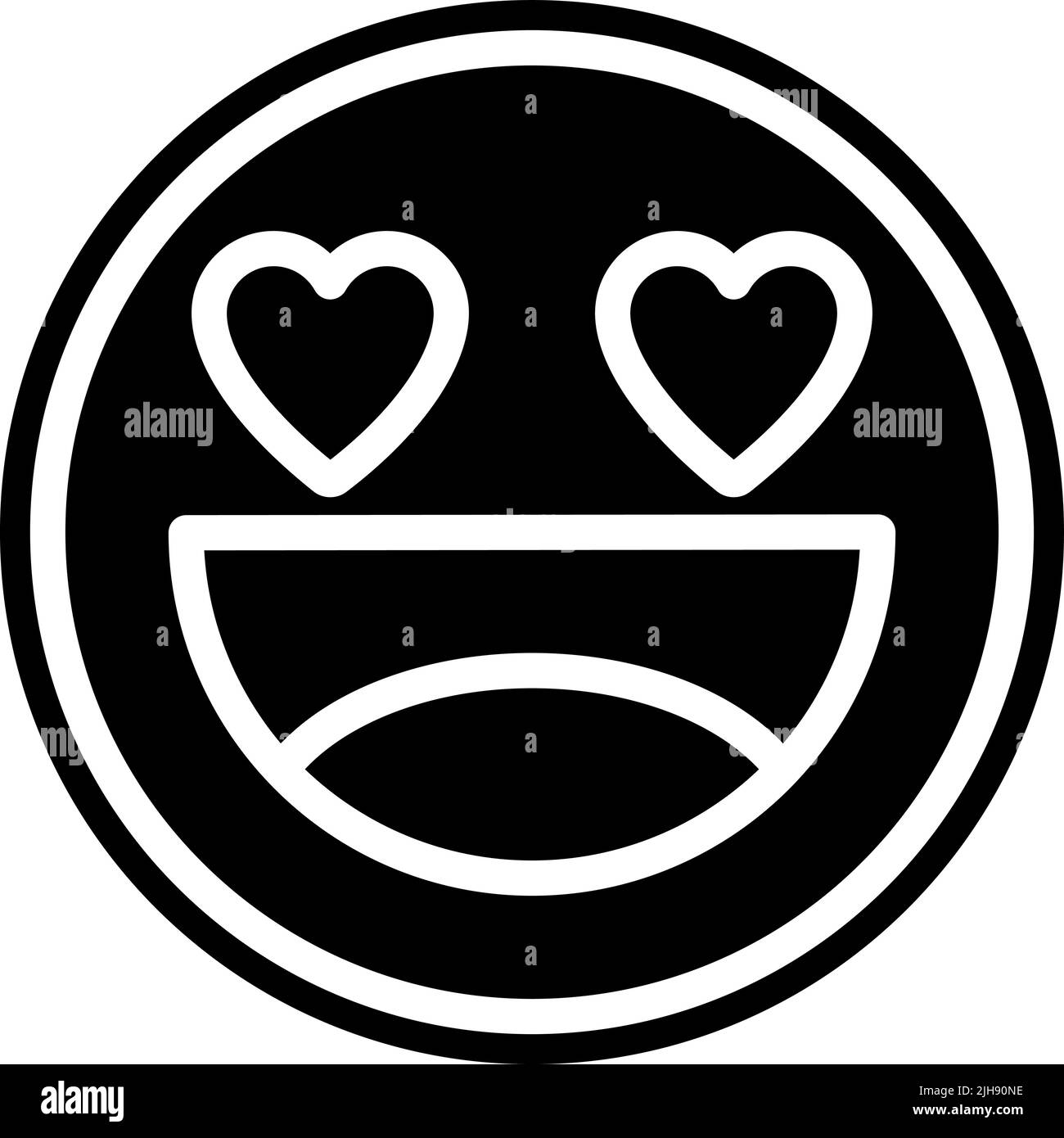 Smiling cartoon emoji emoticon smiley Black and White Stock Photos ...
