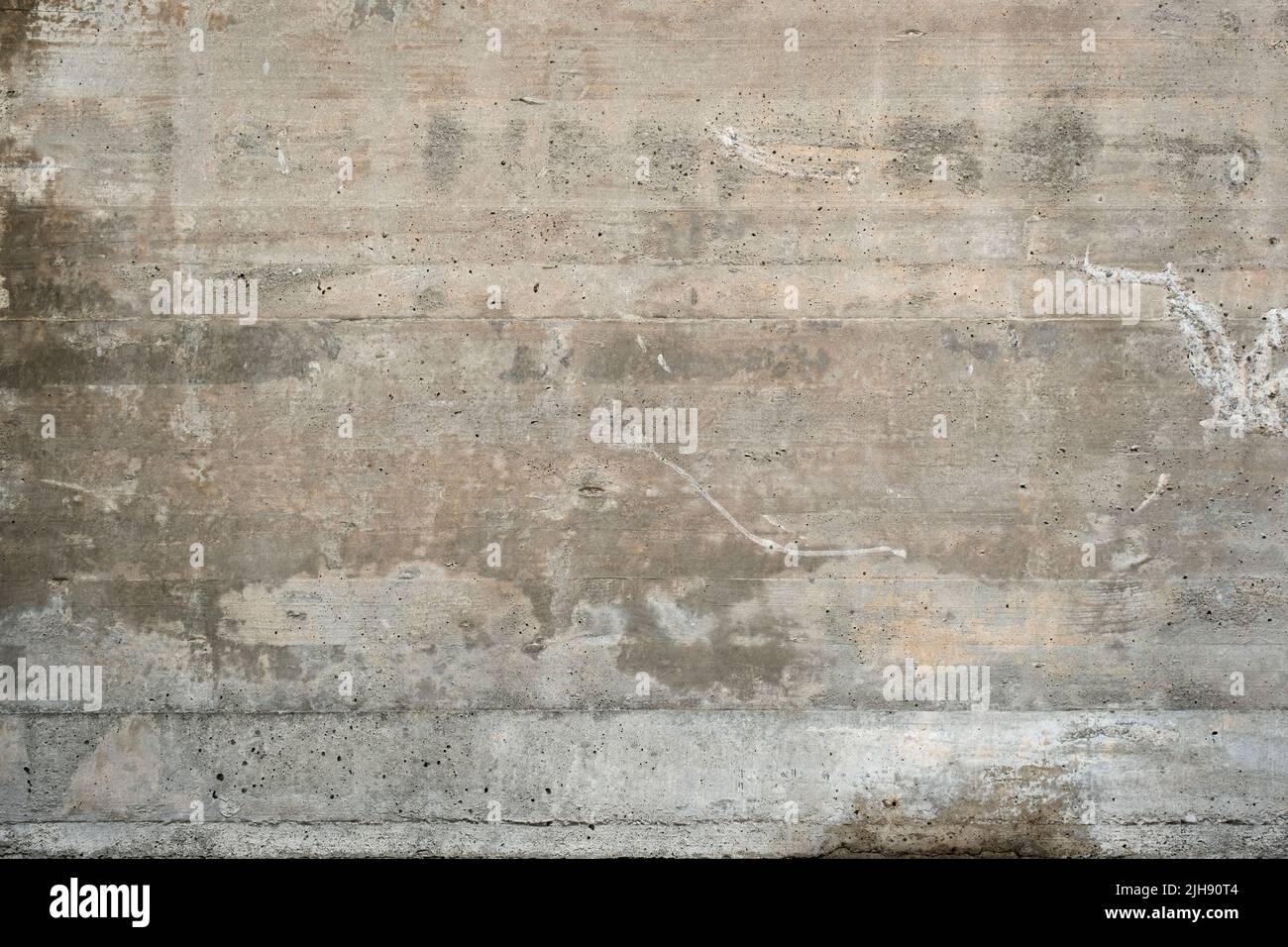 Raw concrete formwork wall with wood impression, grunge texture Stock ...