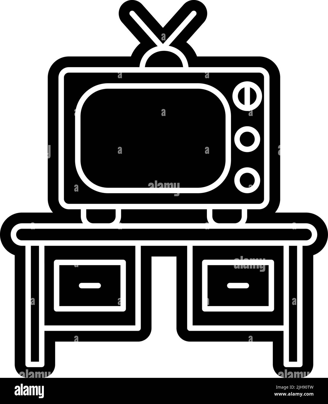 Furniture tv Black and White Stock Photos & Images - Alamy
